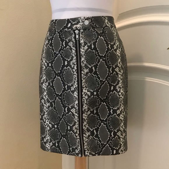 Thread & Supply | Skirts | Thread Supply Python Pattern Vegan Leather ...